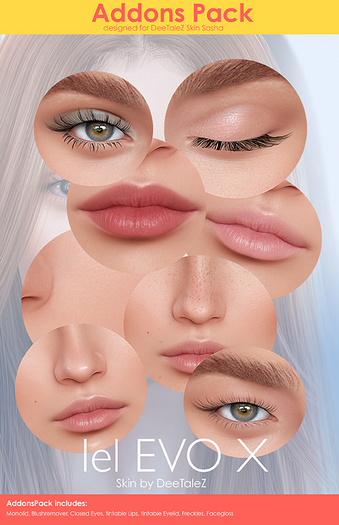 Second Life Marketplace - DeeTaleZ *SKINS - ADDONSPACK* lel EVOX ...