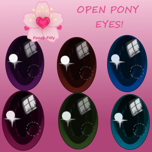 Second Life Marketplace - Fancy Filly - Open pony eyes