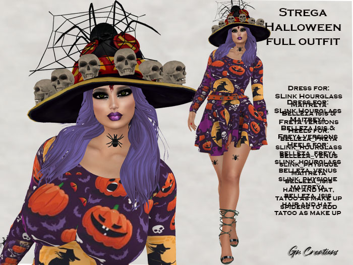 Second Life Marketplace - Strega Halloween full outfit
