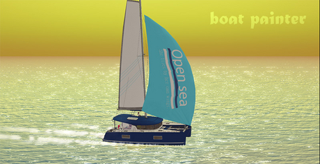 Second Life Marketplace - W:B:P:Amnesia Blue Boat Texture Applier_Sail HUD