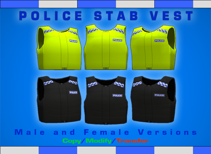 Second Life Marketplace - British Police Stab Vest