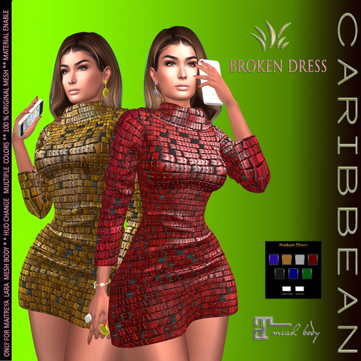 Second Life Marketplace - Broken Dress for Maitreya Lara (BOX Wear me)