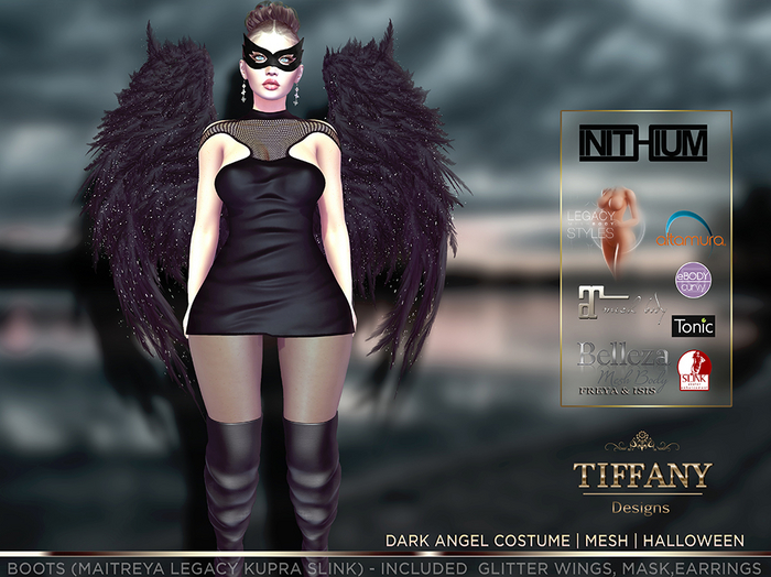 Second Life Marketplace - ::TD:: Dark Angel Costume {Mesh}