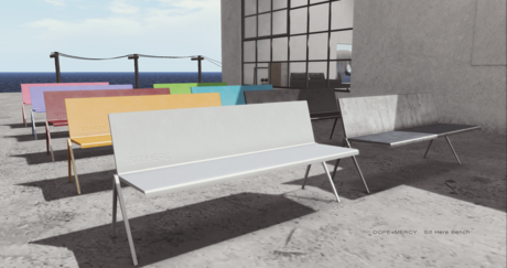 Second Life Marketplace - [Dope+Mercy]Sit Here Bench_Fatpack (ADD)