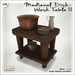 Second Life Marketplace - [V/W] Medieval Dish Wash Table II - Animated ...