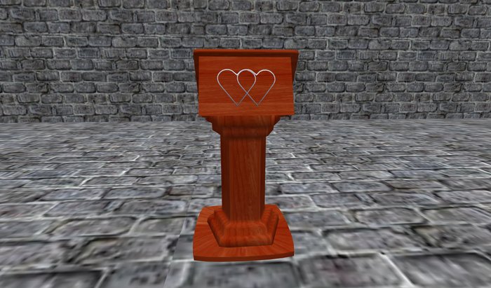 Second Life Marketplace - Minister's stand Wood (preacher, minister ...