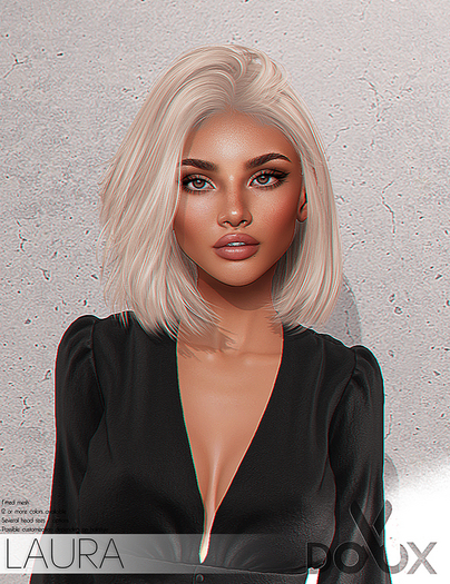 Second Life Marketplace - DOUX - Laura hairstyle [BLOGGER PACK]
