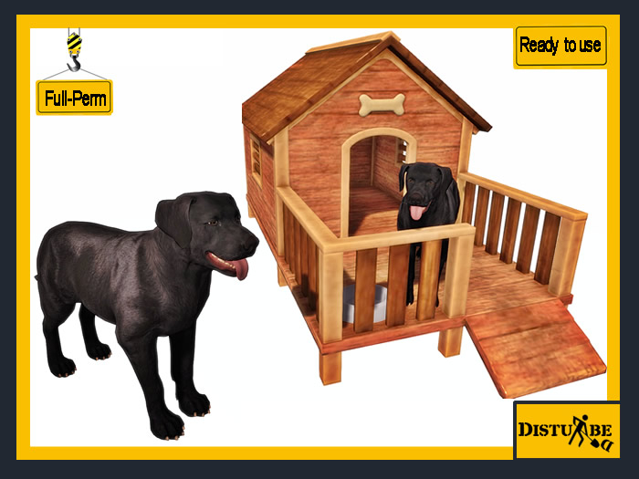 Second Life Marketplace - ::DisturbeD:: Black Labrador Dog & Upscale ...