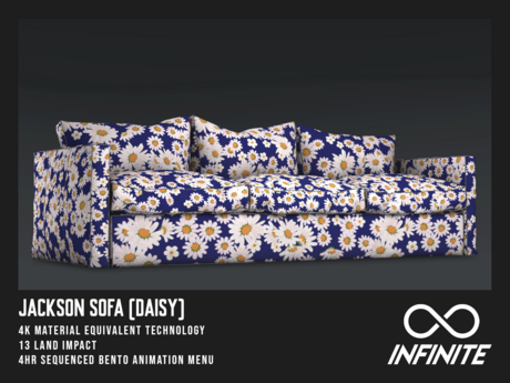 Second Life Marketplace - Infinite - Jackson Sofa (PG) *Daisy