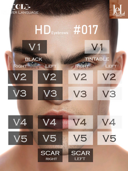Second Life Marketplace - Clever Language - Lelutka HD Eyebrows #017