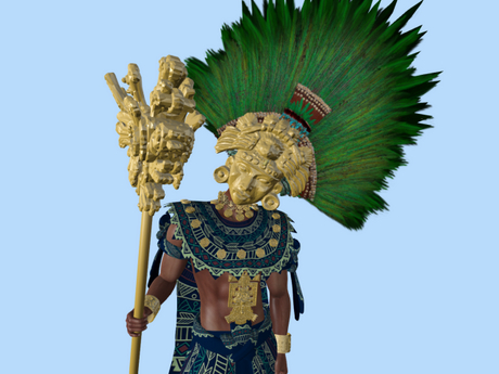 Second Life Marketplace - Aztec Chieftain Outfit - Blue
