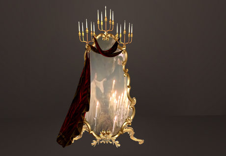 Second Life Marketplace - Phantom of Opera ~ Gold Mirror ~ Red Drape