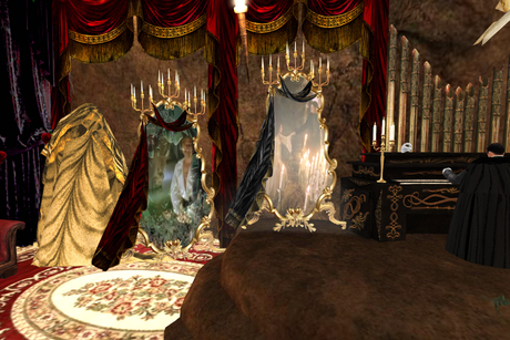Second Life Marketplace - Phantom of Opera ~ Gold Mirror ~ Gold Drape