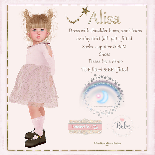 Second Life Marketplace - OUD Alisa Rose TDB BBT Fitted DEMO