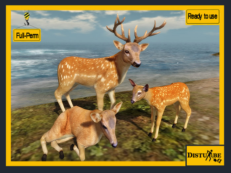 Second Life Marketplace - ::DisturbeD:: Deer Family 2 - FULL PERM MESH