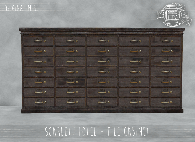 Second Life Marketplace - -DRD- Scarlett Hotel - File cabinet (add)