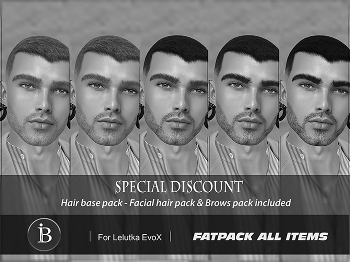 Second Life Marketplace - ::IB:: - IV - Lel EvoX - Hair base - Facial ...