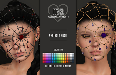Second Life Marketplace - LW - Itzel - Face Mask & HUD
