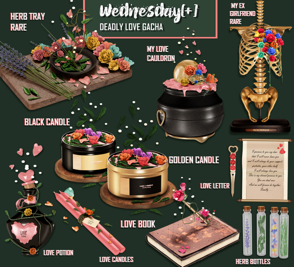 Second Life Marketplace - Wednesday[+] ~ Deadly Love ~ Love Potion - COMMON