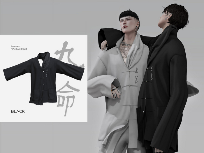 Second Life Marketplace - [Dope+Mercy] Nine Lives Suit_Black