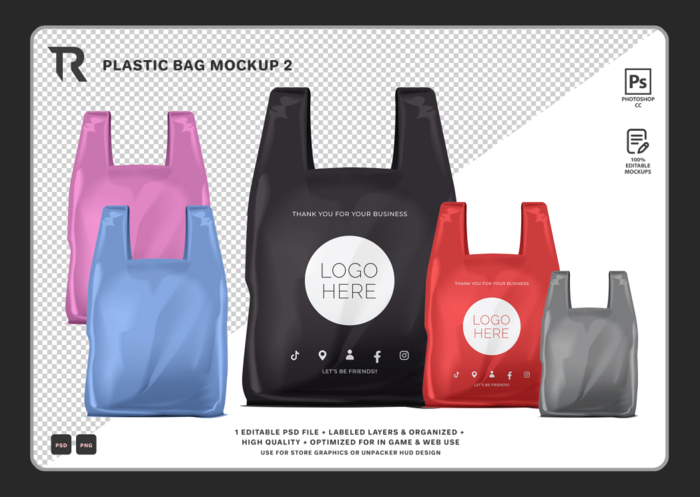 Second Life Marketplace - [TR] Plastic Bag Mockups 2