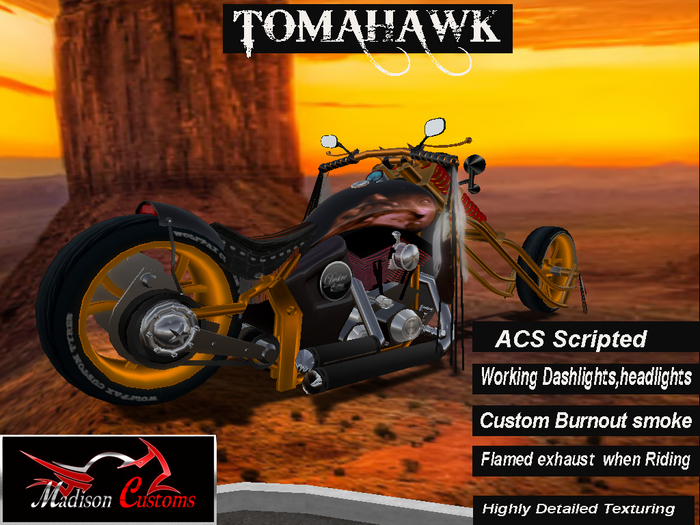 Second Life Marketplace - Tomahawk Motorcycle