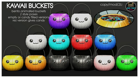 Second Life Marketplace - Junk Food - Kawaii Bucket (Red)