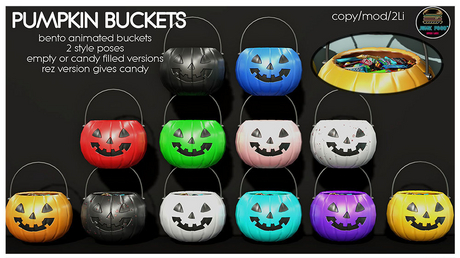 Second Life Marketplace - Junk Food - Pumpkin Bucket (White)