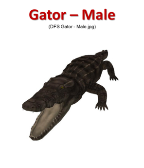 Second Life Marketplace - DFS Gator - Male (Texture Only)