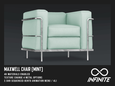 Second Life Marketplace - Infinite - Maxwell Chair (PG) *Mint
