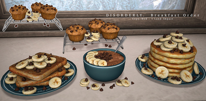 Second Life Marketplace - DISORDERLY. / Breakfast Order / Muffins