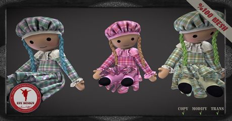 Second Life Marketplace - (Efe Design) Rog Doll Fatpack Full Perm