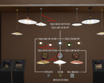 Second Life Marketplace - {Strawberry} Lux Spot Lights & Switches | 4* ...