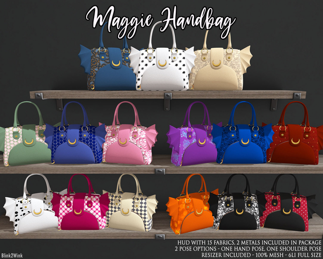 Second Life Marketplace - Blink2Wink - Maggie Handbag