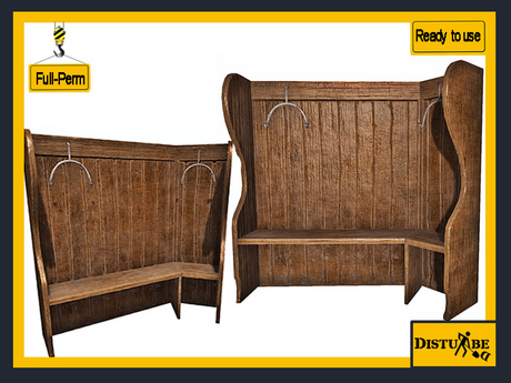 Second Life Marketplace - ::DisturbeD:: Medieval Coat Rack - FULL PERM MESH
