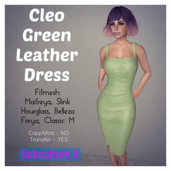 Second Life Marketplace - SUBCULTURE X - Leather Dress Fatpack