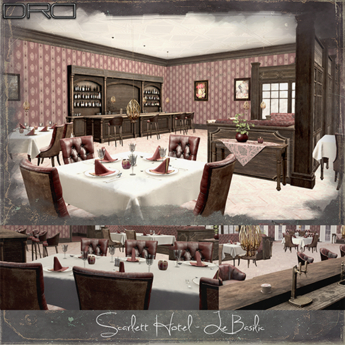 Second Life Marketplace - -DRD- Scarlett Hotel - Le Basilic - Table for ...