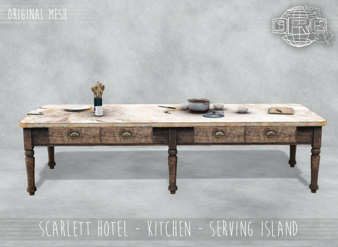 Second Life Marketplace - -DRD- Scarlett Hotel - Kitchen - serving ...