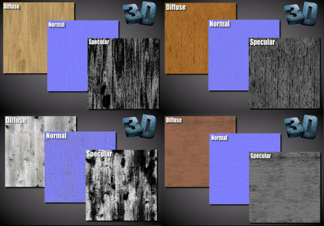 Second Life Marketplace - Slab Wood Pack 002 3D Textures Full Perm