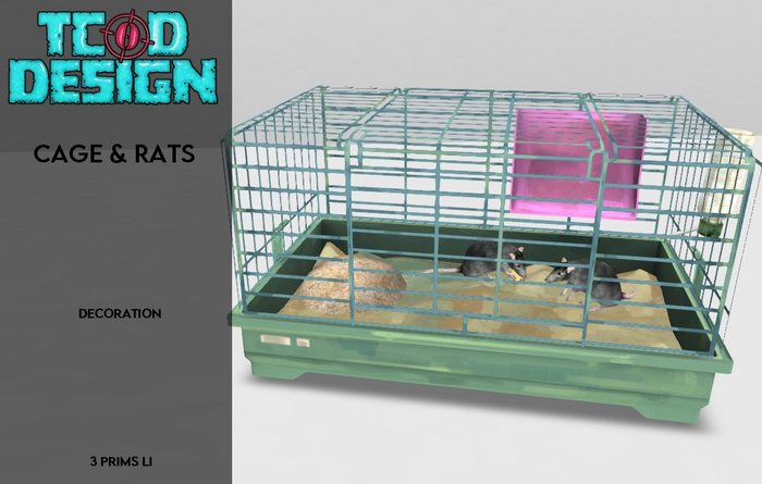 Second Life Marketplace - Cage & Rats [ADD ME]...