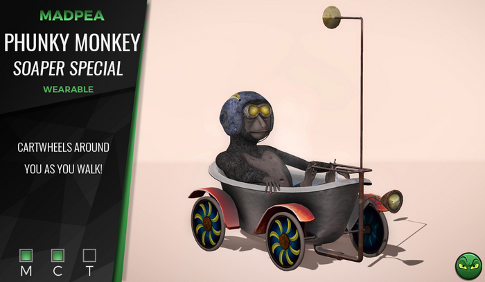 Second Life Marketplace - MadPea Phunky Monkey - Soaper Special