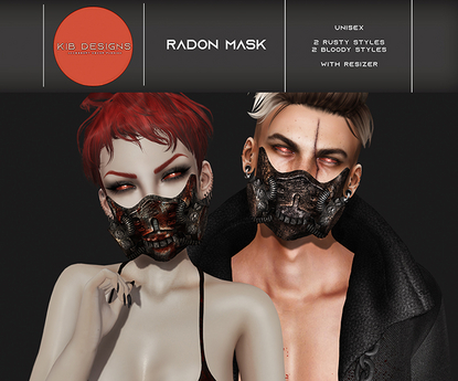 Second Life Marketplace - KiB Designs - Radon Mask DEMO