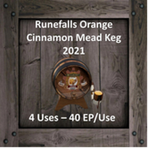 Second Life Marketplace - DFS Runefalls Orange Cinnamon Mead Keg 2021