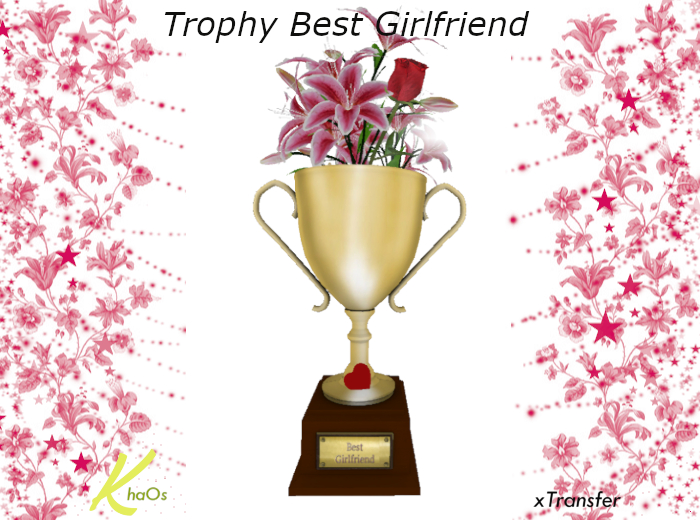 Second Life Marketplace - TROPHY BEST GIRLFRIEND-LILIES ROSE HEART ...