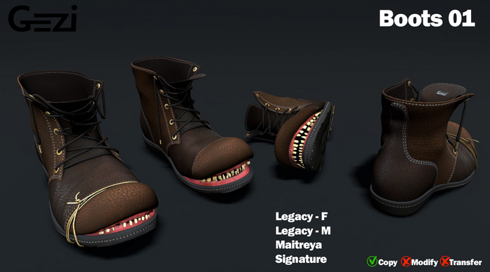 Second Life Marketplace - _Boots_01_Legacy_Maitreya _SIGNATURE
