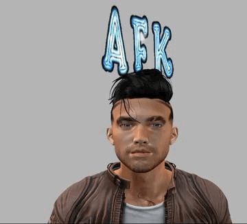Second Life Marketplace - AFK Sign blau