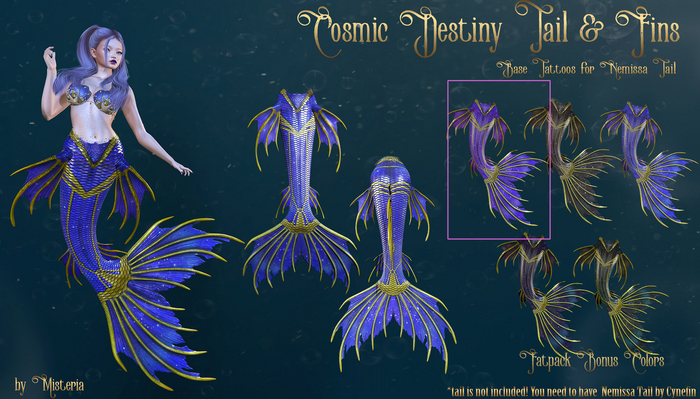 Second Life Marketplace - Misteria - Cosmic Destiny PURPLE - Base for ...