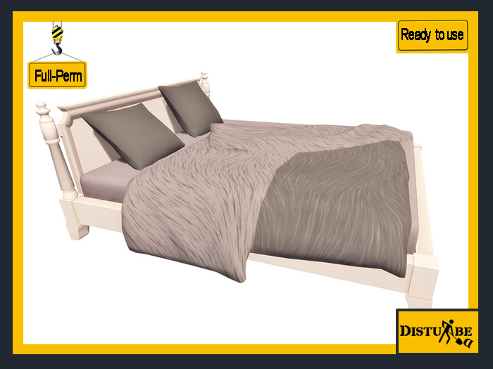 Second Life Marketplace - ::DisturbeD:: Farmhouse Bed - FULL PERM MESH