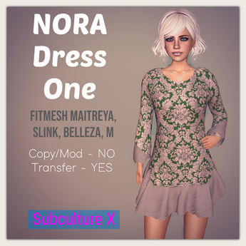 Second Life Marketplace - SUBCULTURE X - NORA Dress One