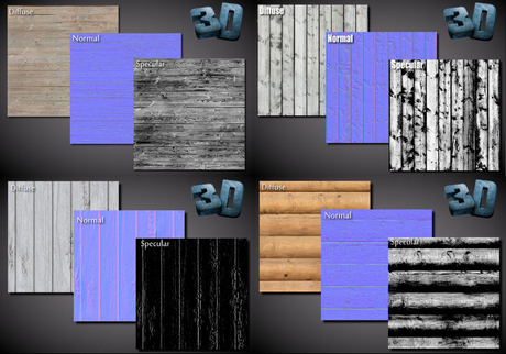 Second Life Marketplace - Wood Plank Pack 003 3D Textures Full Perm